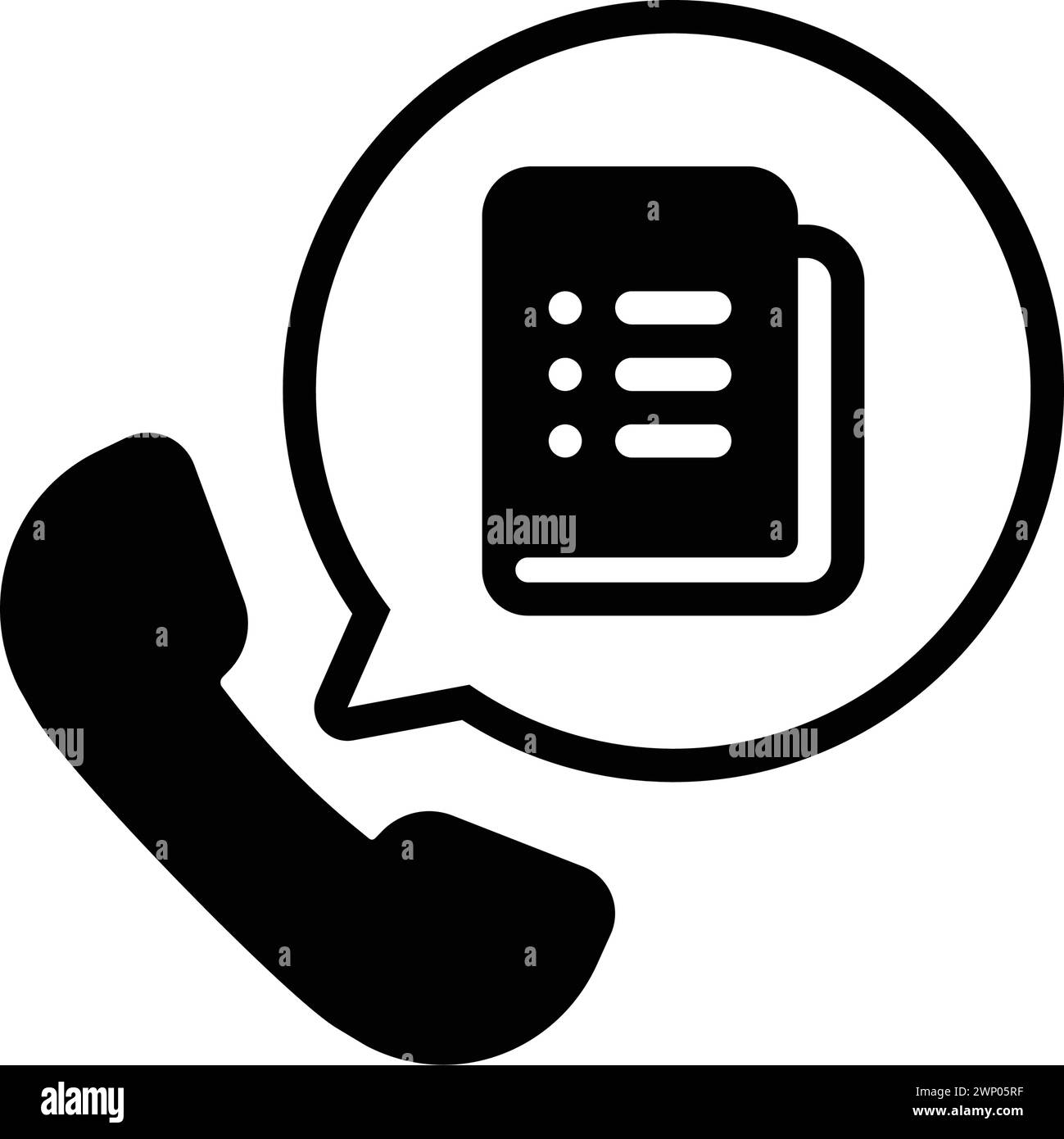 Call list Stock Vector Images - Alamy