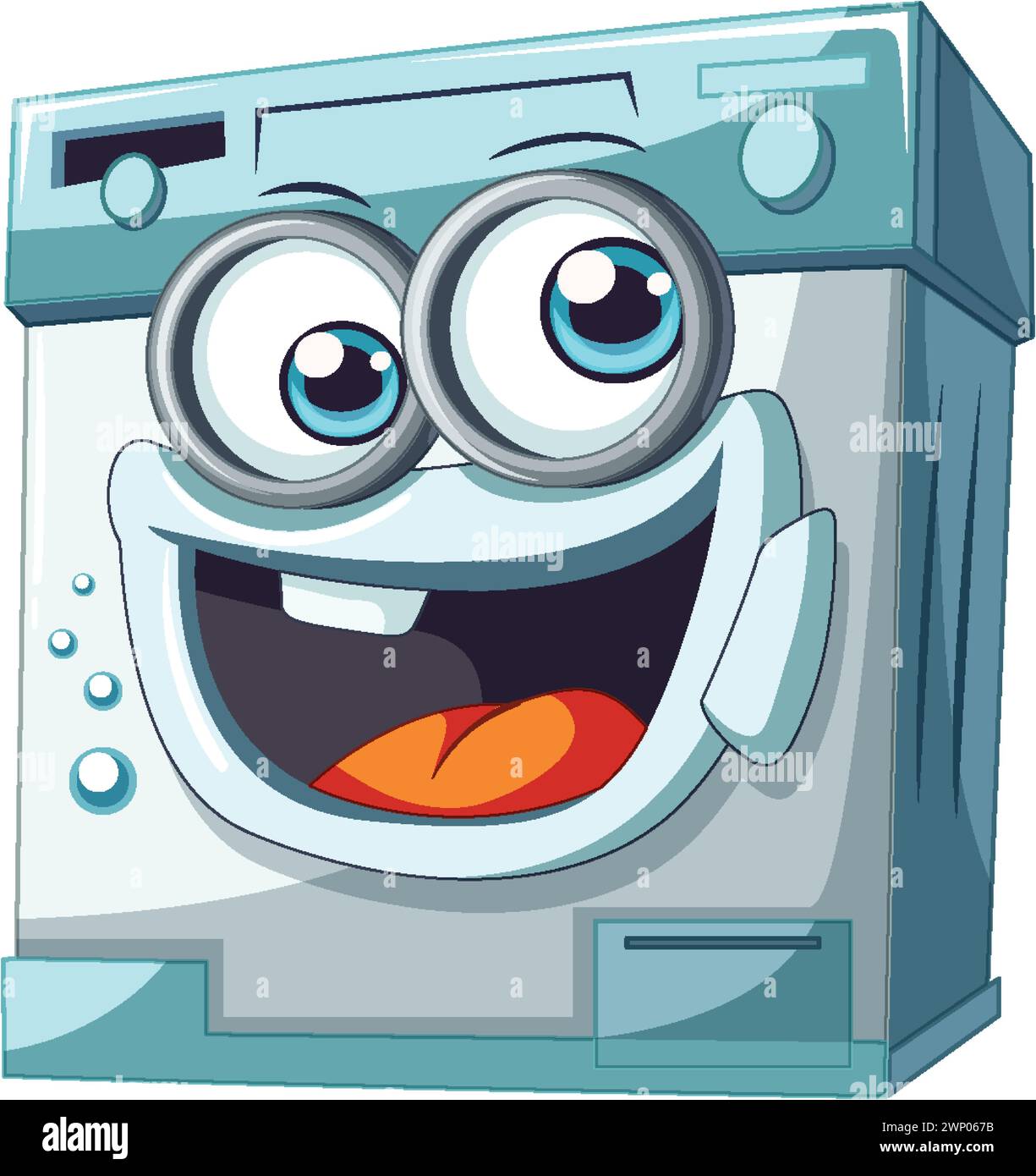 Front loading washing machine Stock Vector Images - Alamy