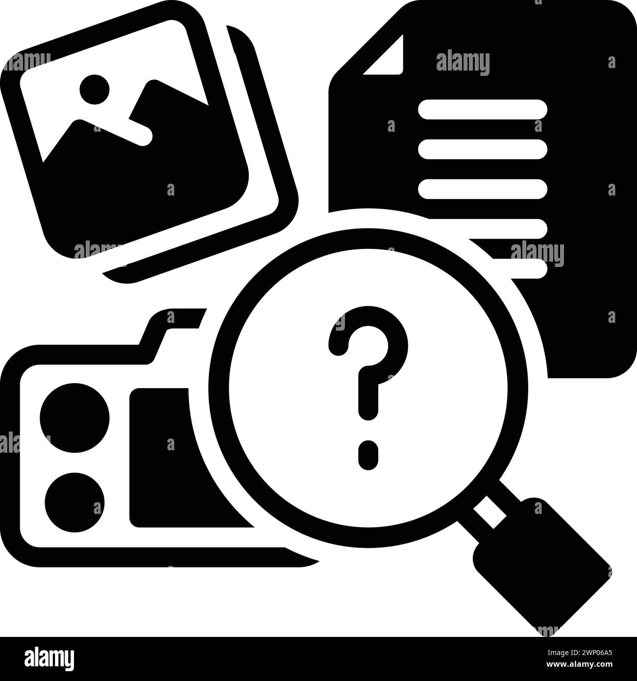 Investigate image Stock Vector Images - Alamy