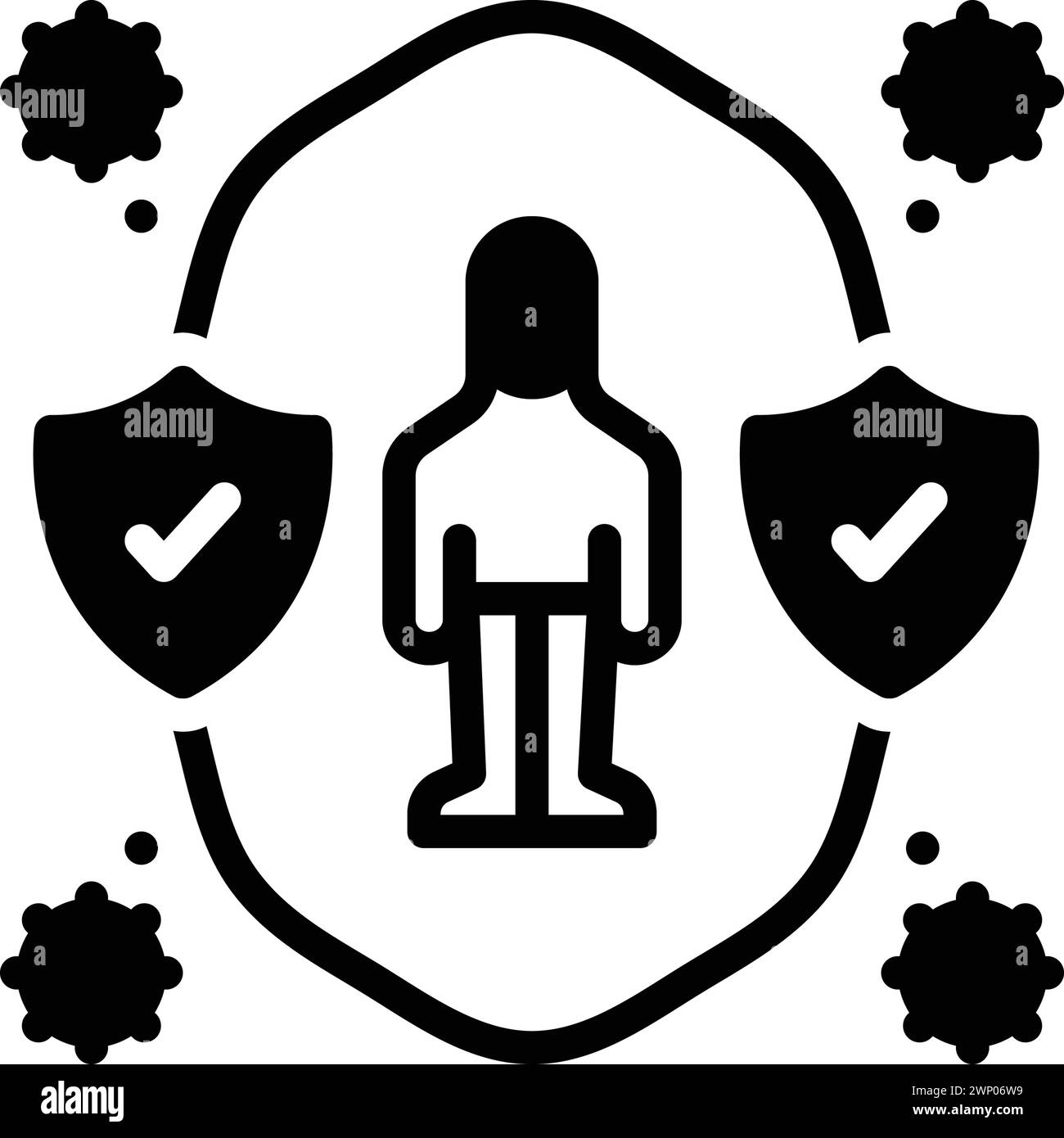 Prevent the germs Stock Vector Images - Alamy