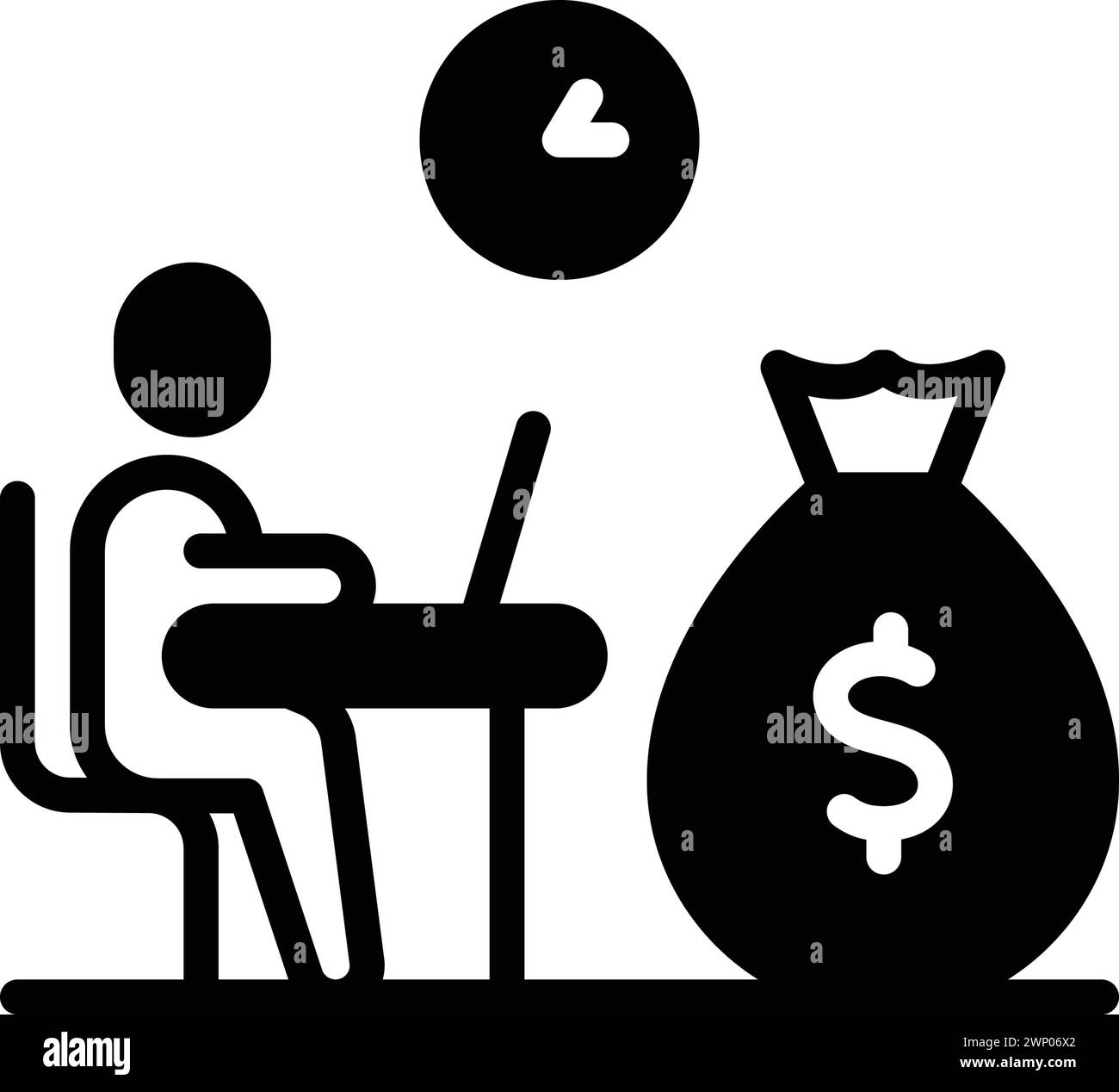 Pay wages Stock Vector Images - Alamy