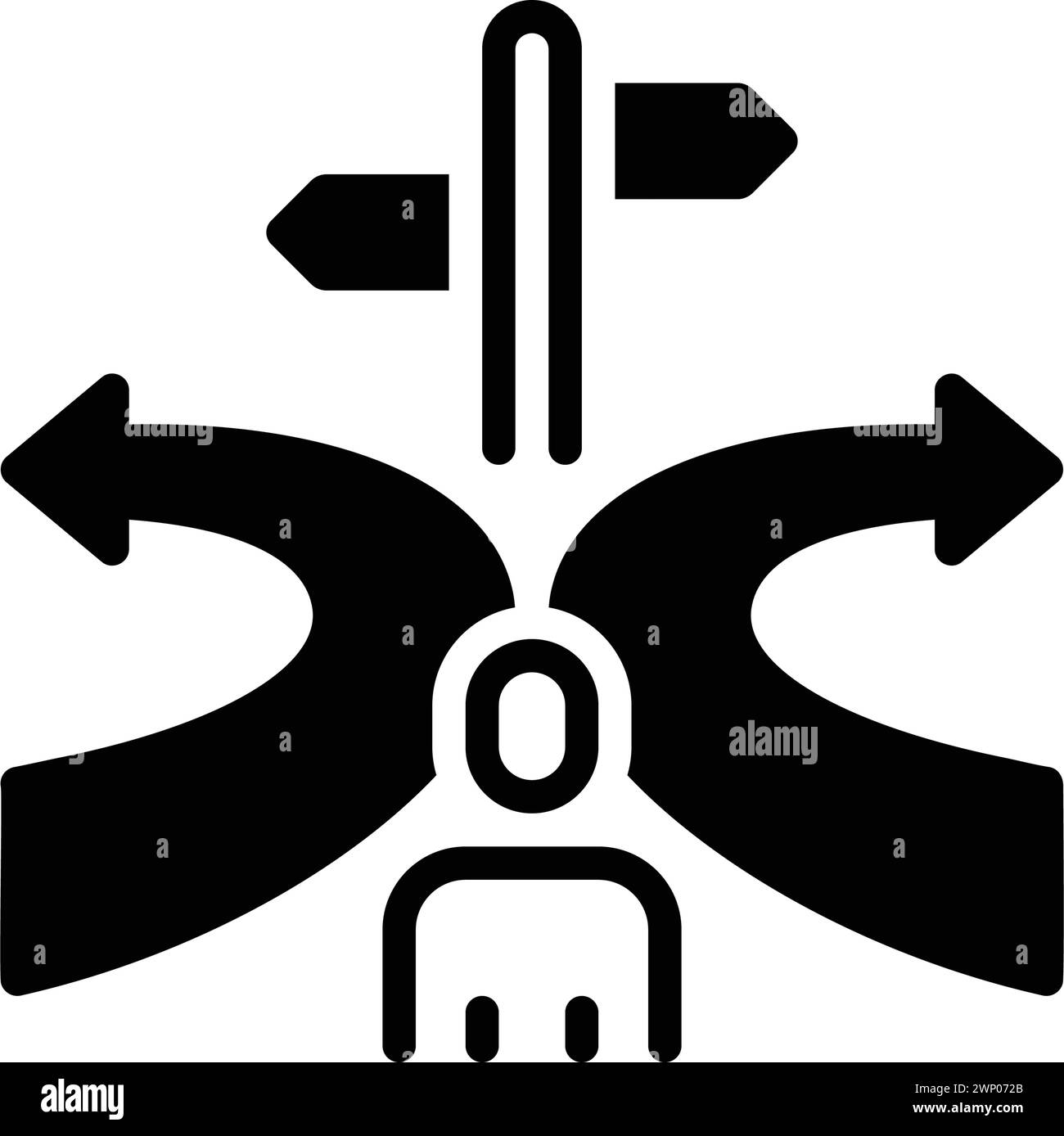 Pathway decision Black and White Stock Photos & Images - Alamy