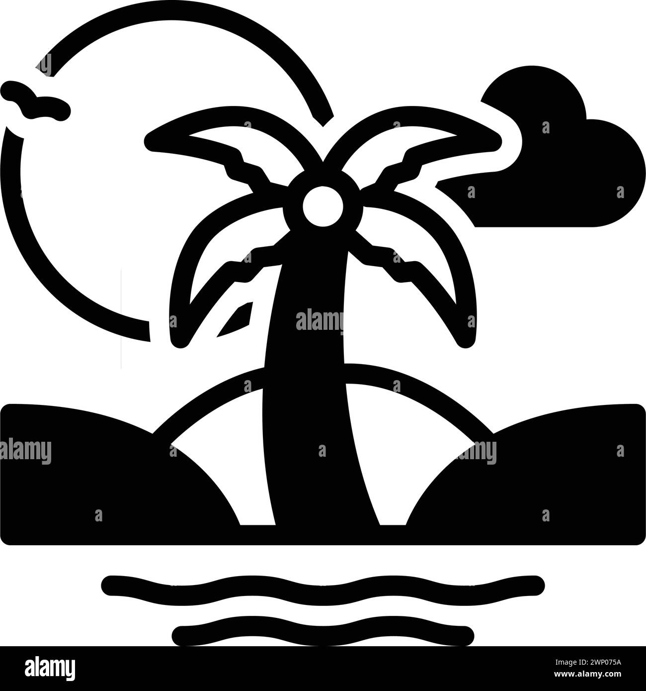 Oasis vector vectors Black and White Stock Photos & Images - Alamy