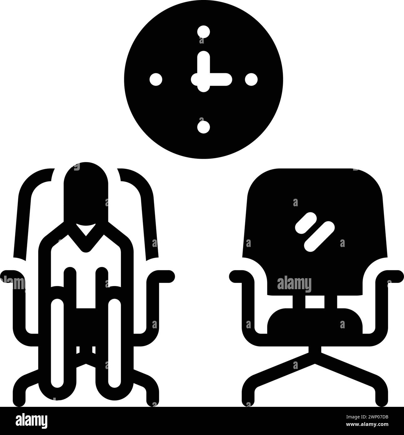 Icon for waiting,sit Stock Vector Image & Art - Alamy