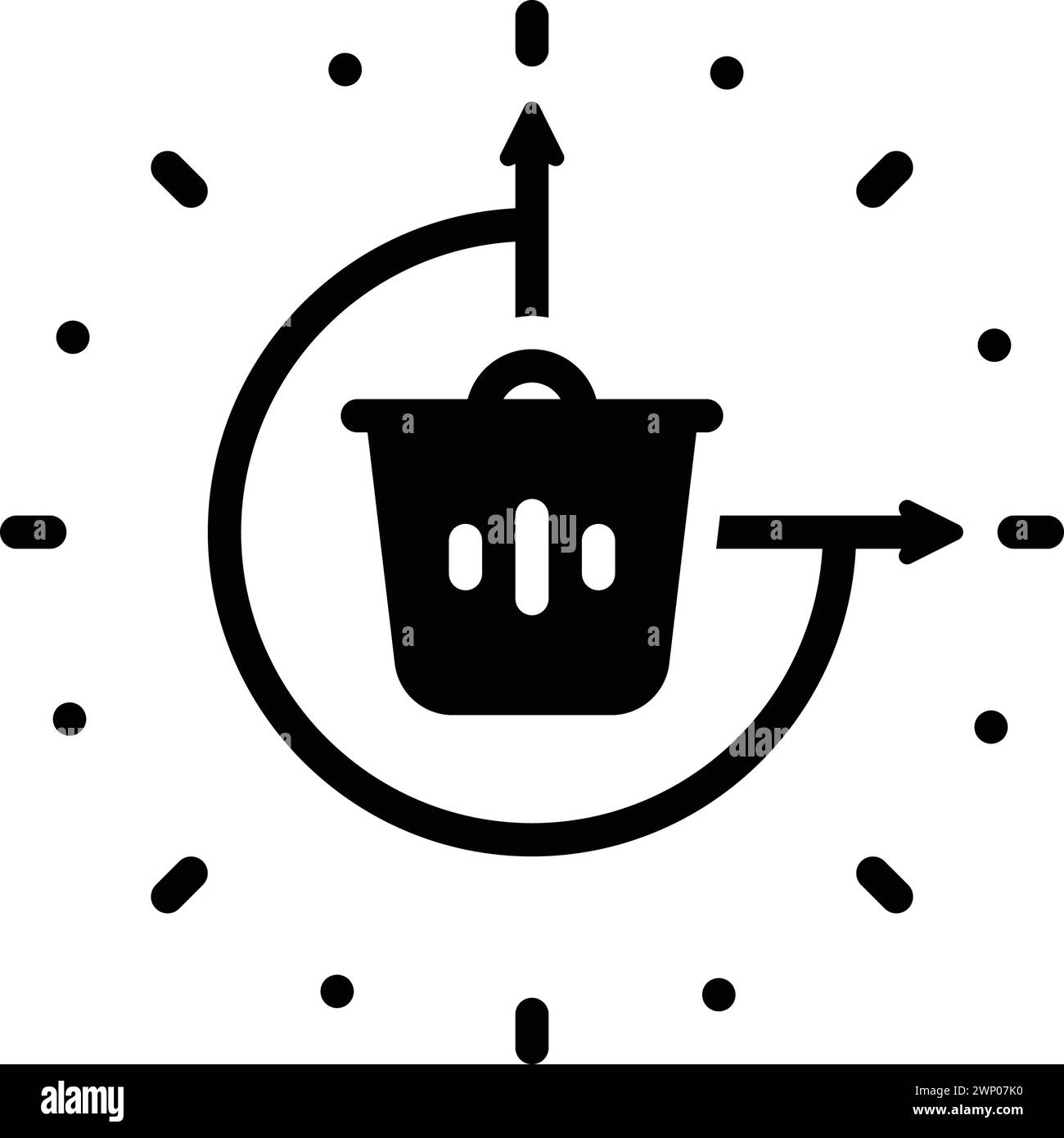 Icon for waste time,clock Stock Vector Image & Art - Alamy