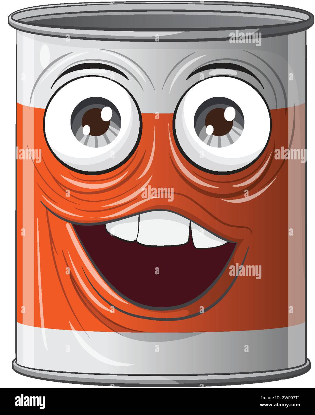 A cheerful animated paint can with a big smile Stock Vector Image & Art ...