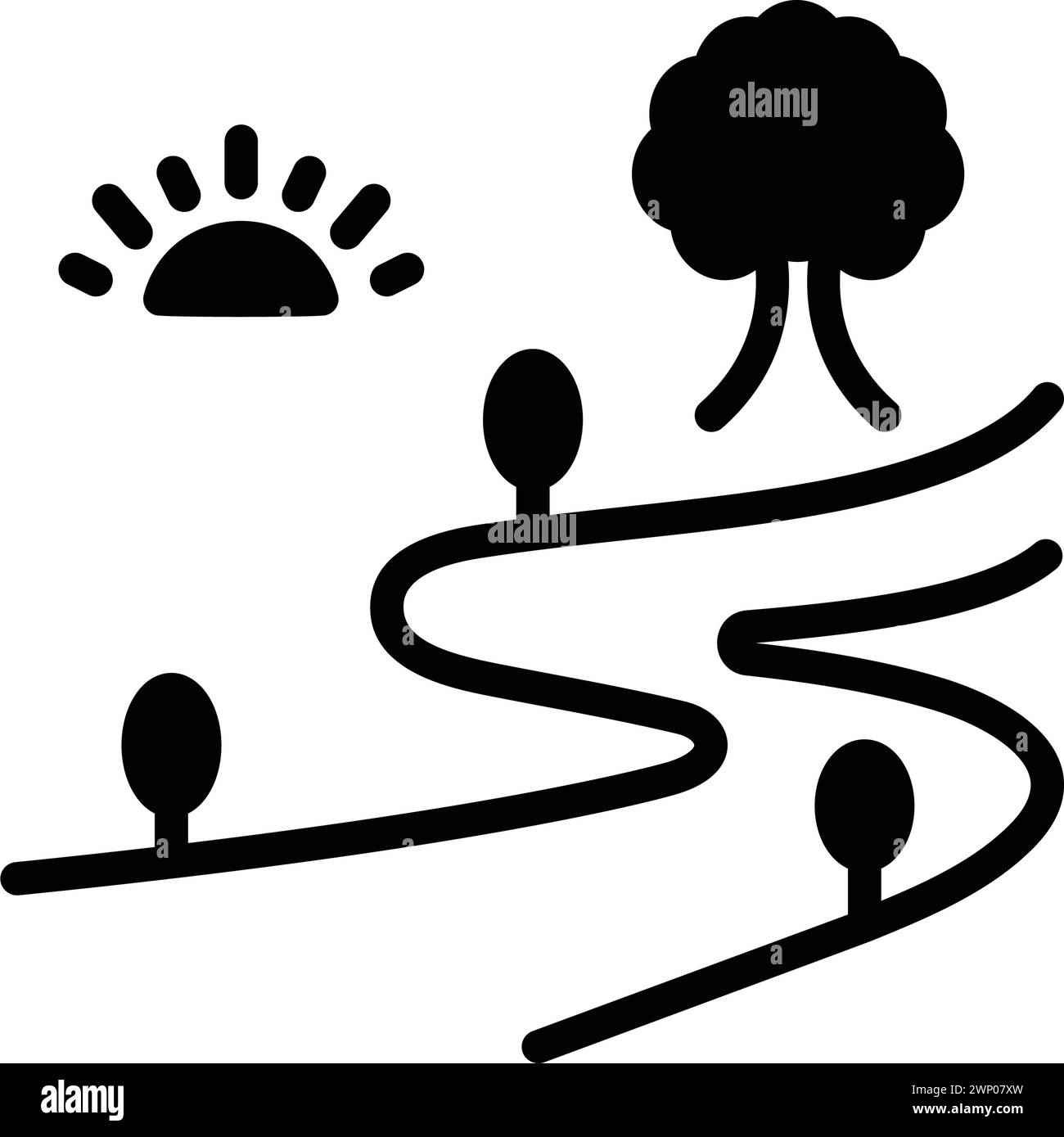 Icon for path,pathway Stock Vector Image & Art - Alamy