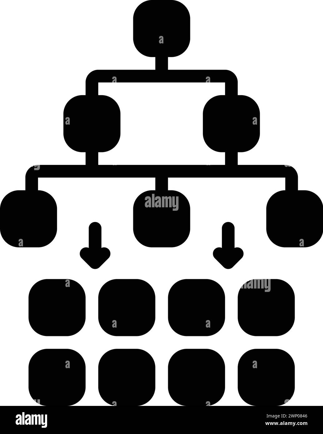Icon For Workflow Hierarchical Stock Vector Image And Art Alamy