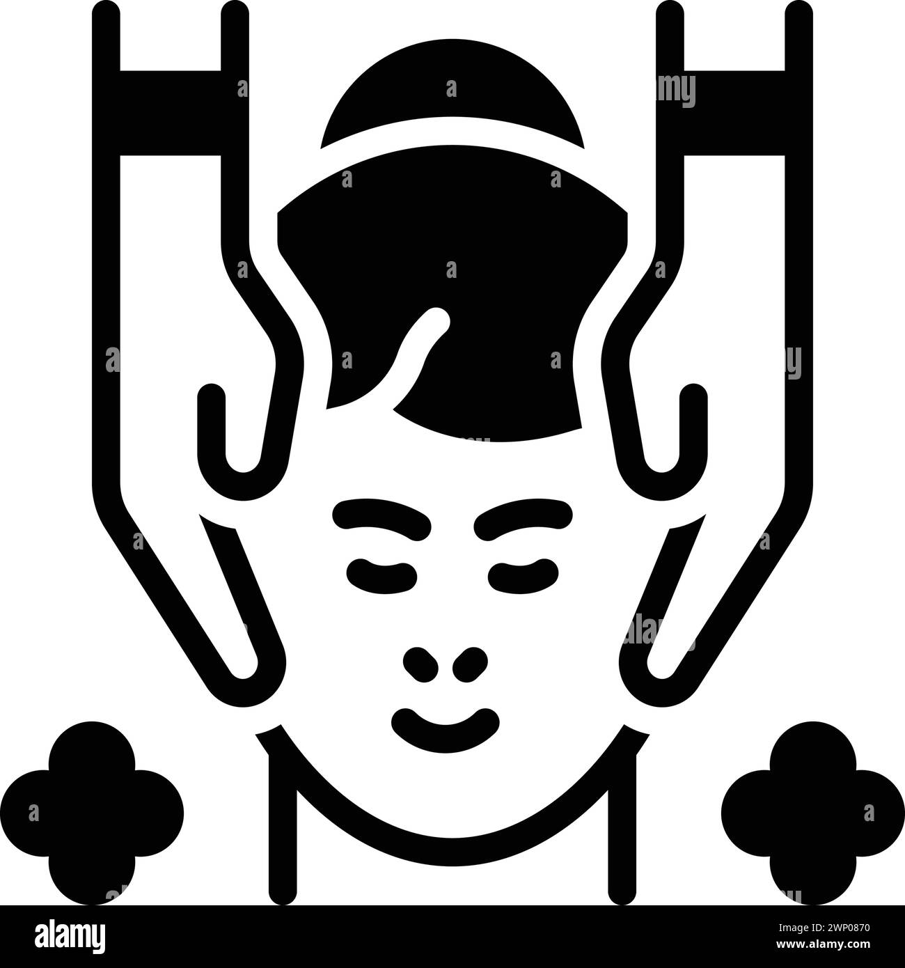 Head massage Stock Vector Images - Alamy