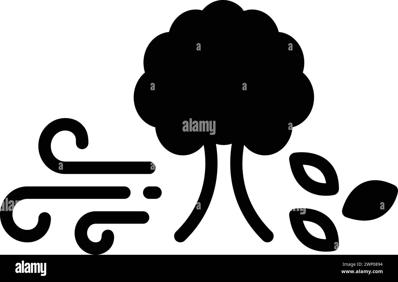 Tree wind breeze storm Cut Out Stock Images & Pictures - Alamy