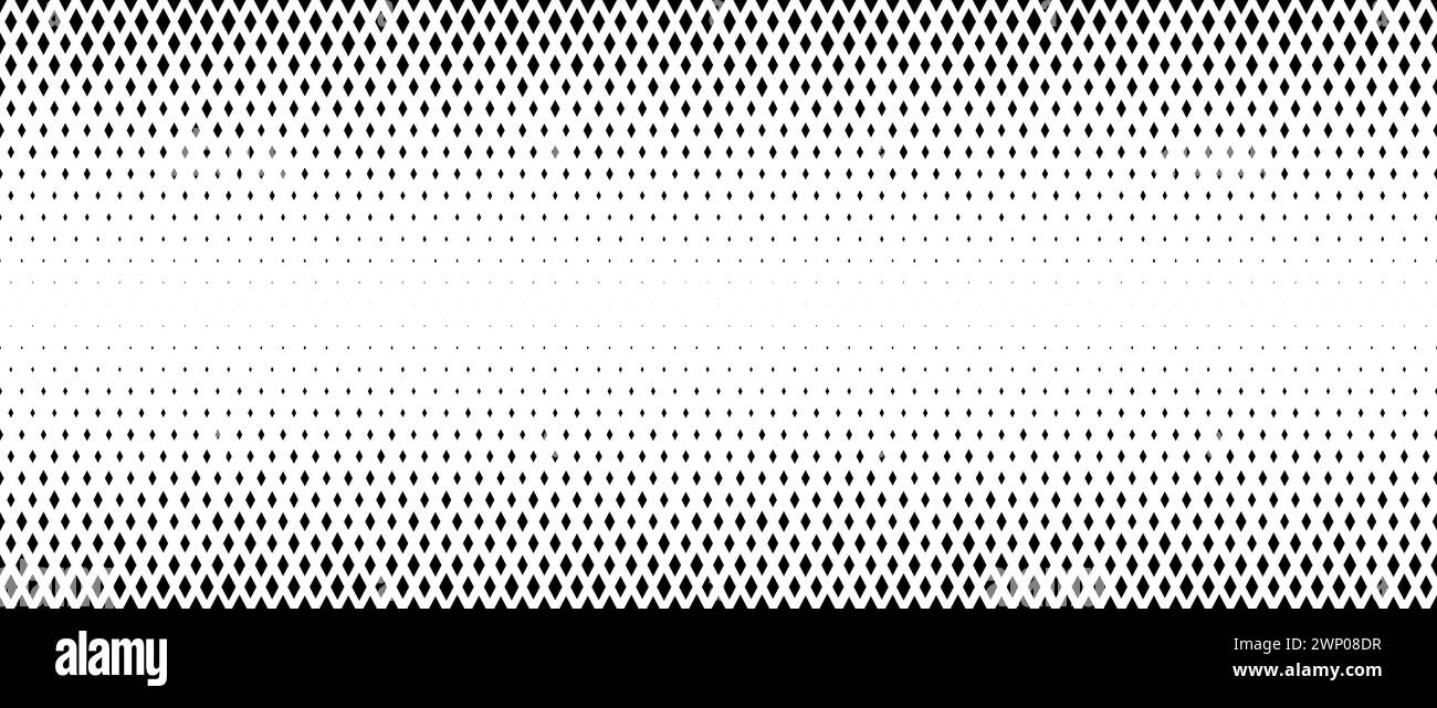Rhombus gradient halftone texture. Diamond shape dots fading background ...