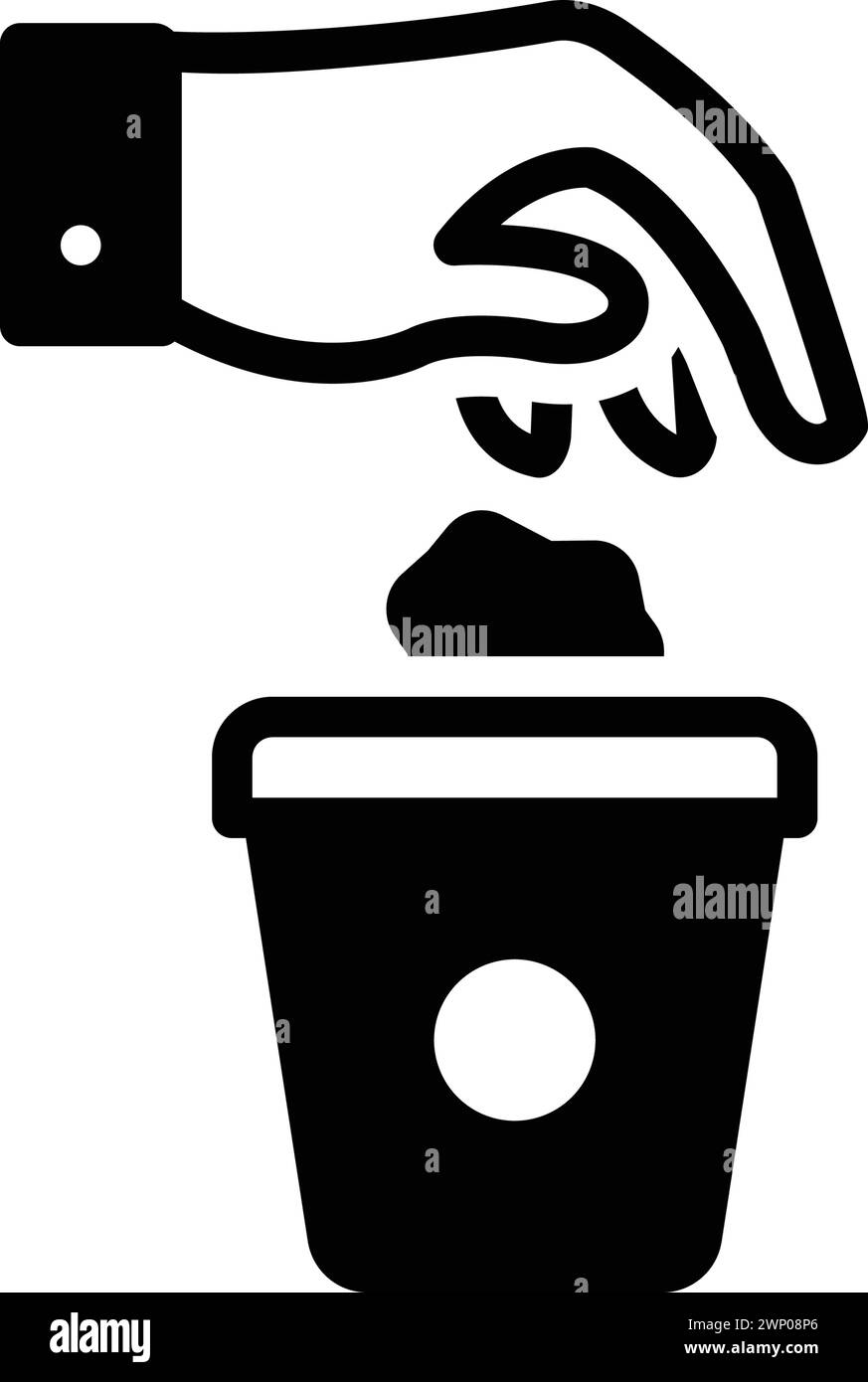 Icon for throw,trash bin Stock Vector Image & Art - Alamy