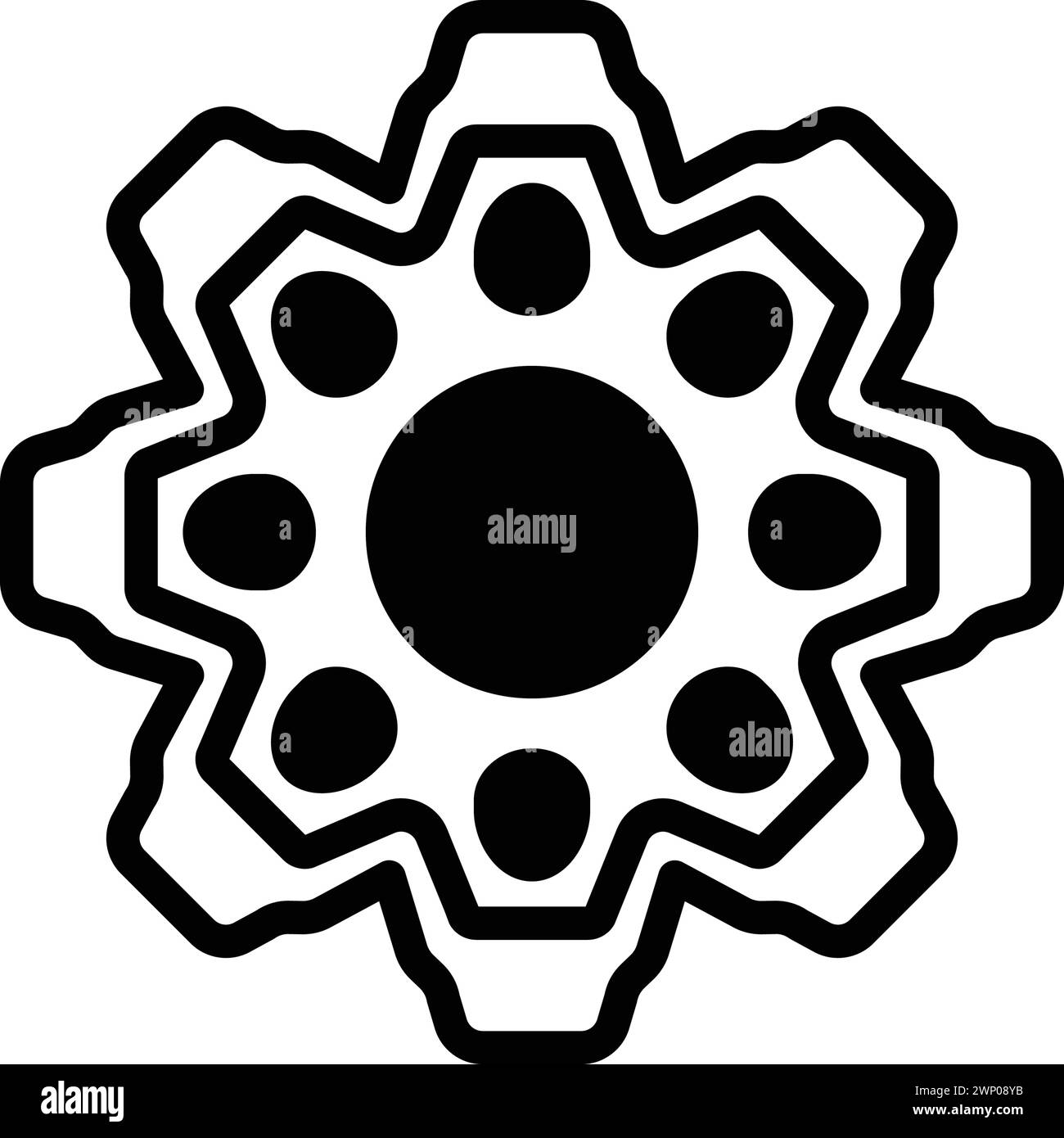 Diversification icon vector vectors Black and White Stock Photos ...