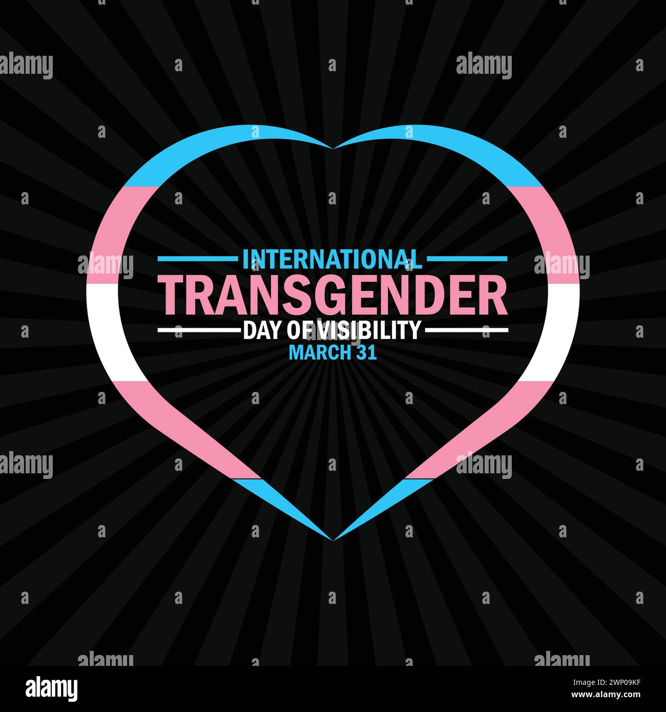 International Transgender Day Of Visibility wallpaper with typography ...