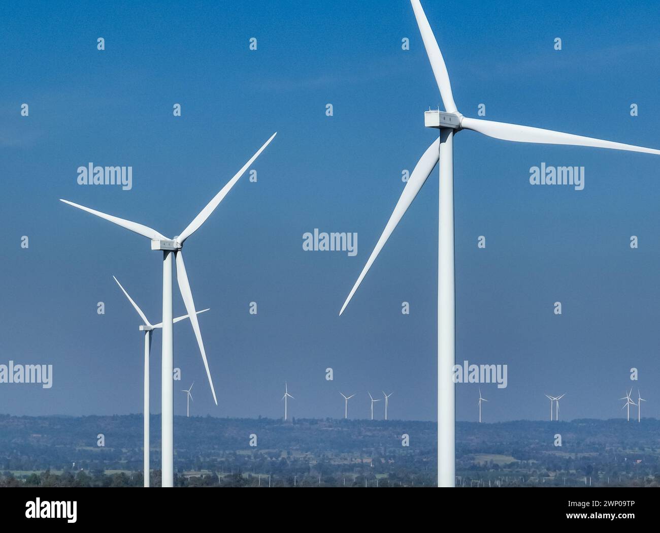 Wind energy. Wind power. Sustainable, renewable energy. Wind turbines ...