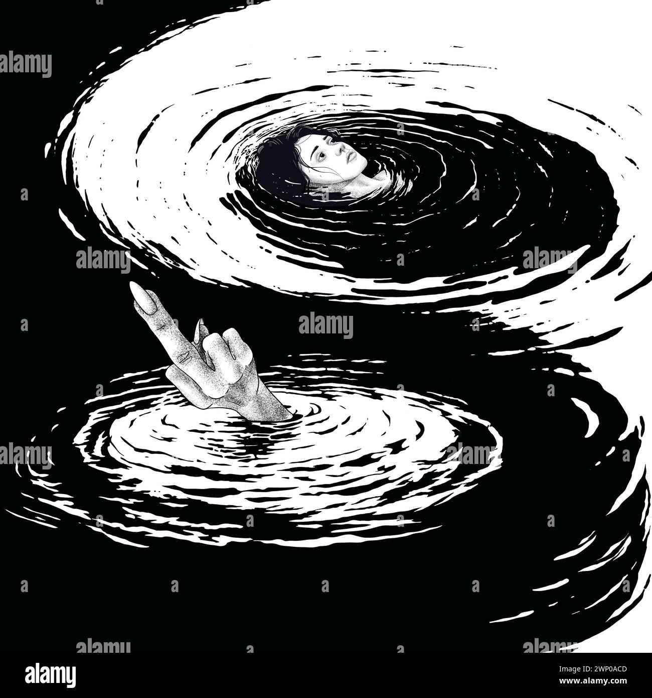 THE SUBTLE ART OF NOT GIVING A DAMN. An abstract image of a yin-yang ...