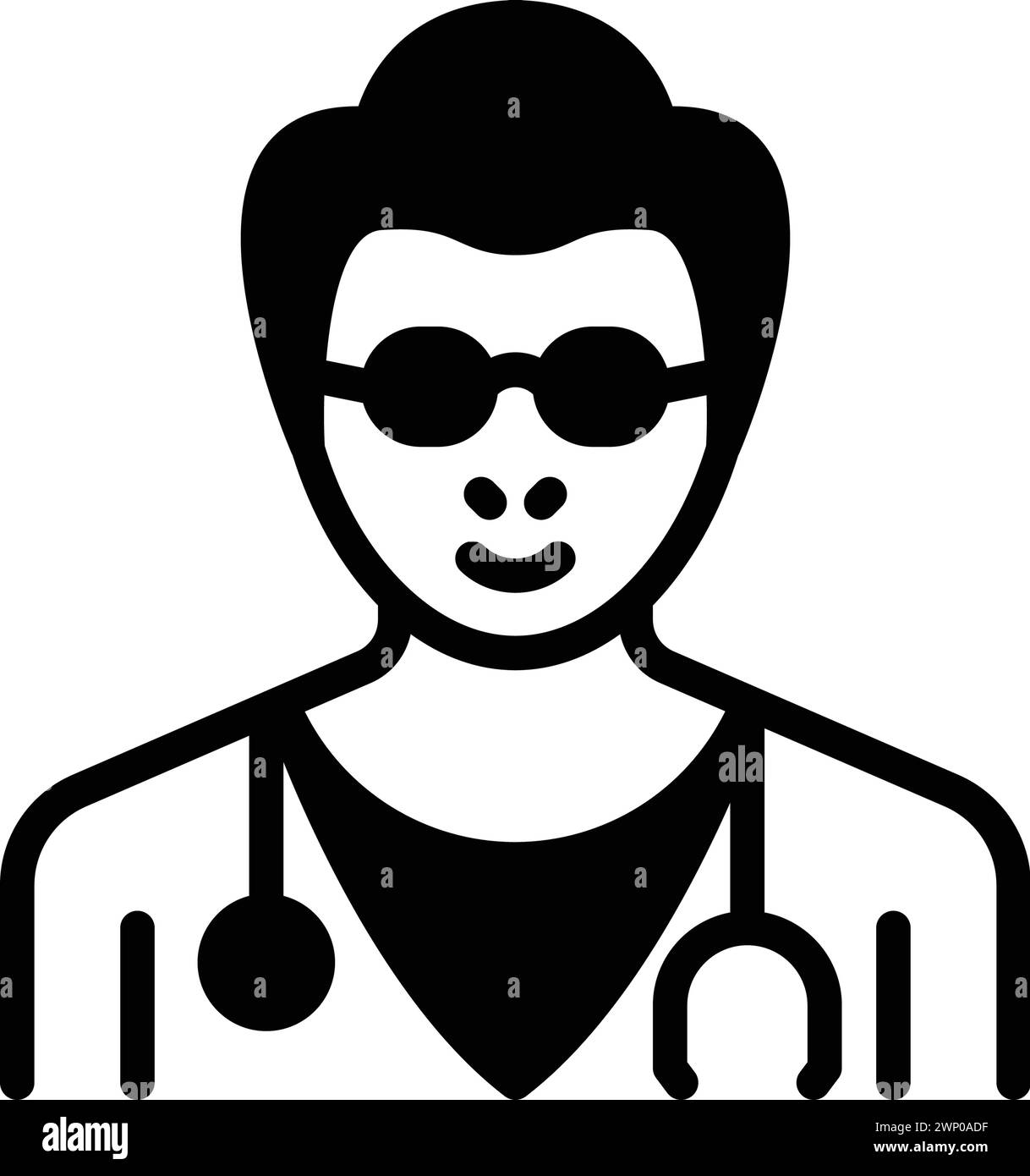 Icon For Doctor Stethoscope Stock Vector Image And Art Alamy