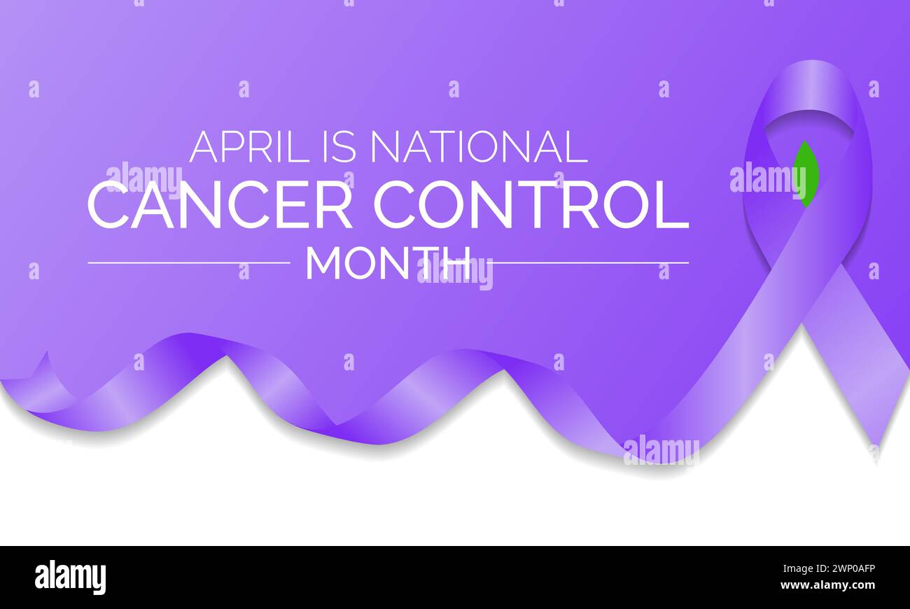National Cancer Control Month Observed every year of April, Vector ...
