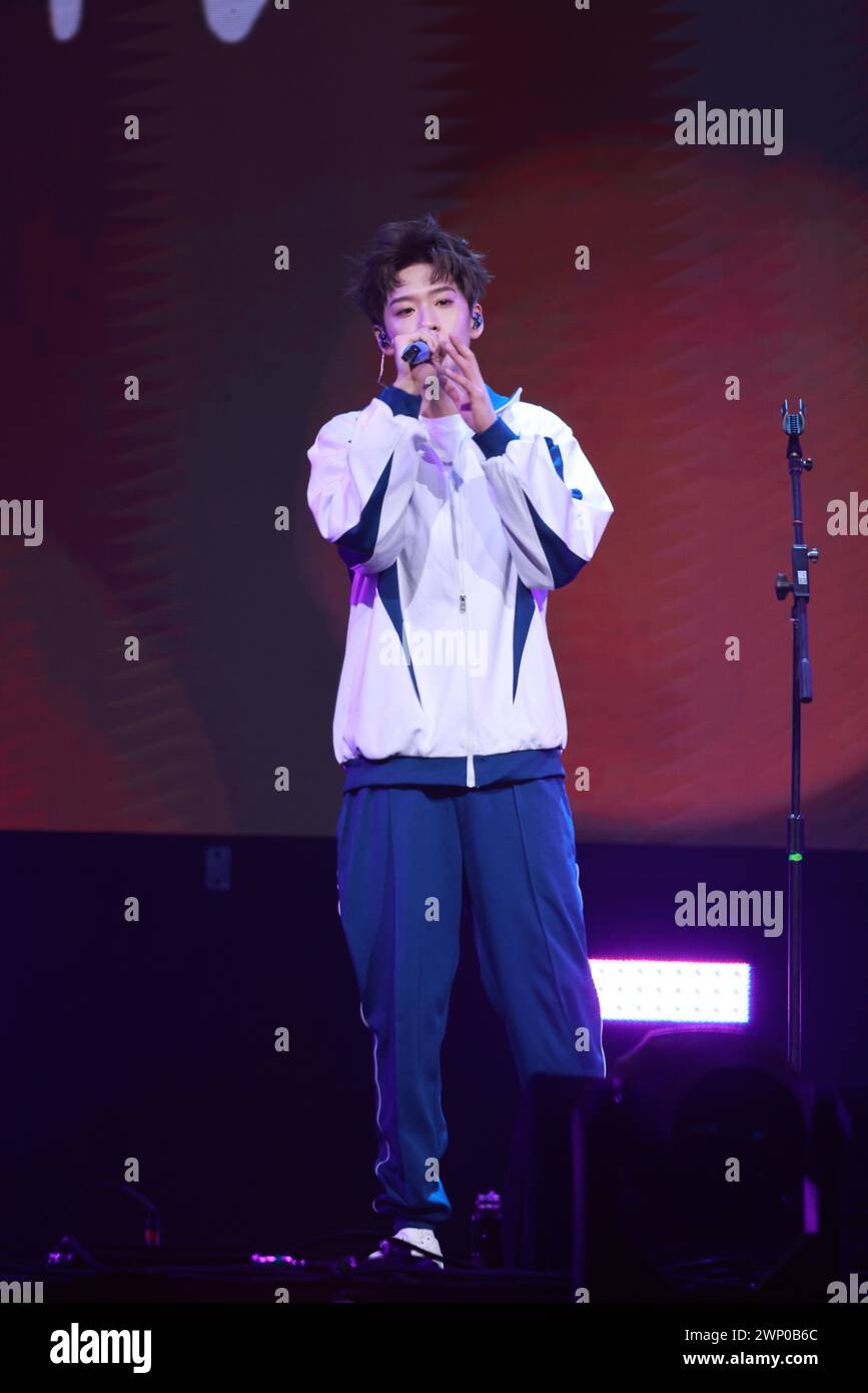 Chinese-Canadian singer, dancer Tony Yu performs at a music festival in ...