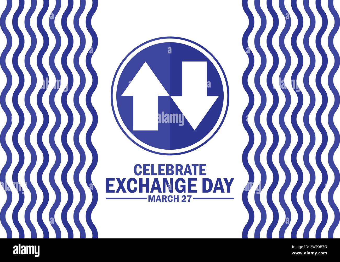 Celebrate Exchange Day. Holiday concept. Template for background ...