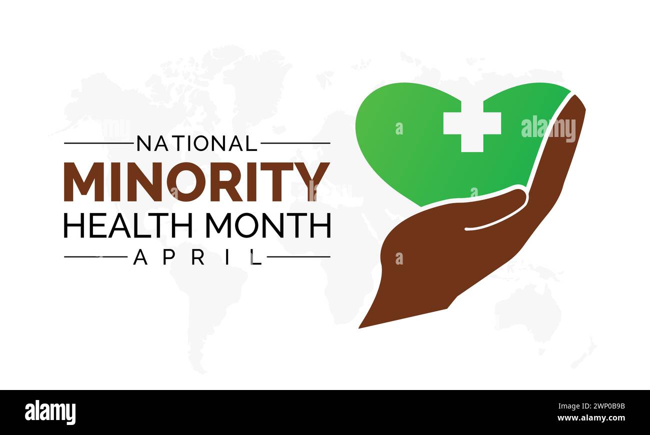 National Minority Health Month Observed every year of April, Vector ...