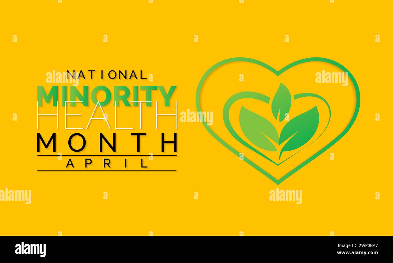 National Minority Health Month Observed every year of April, Vector ...