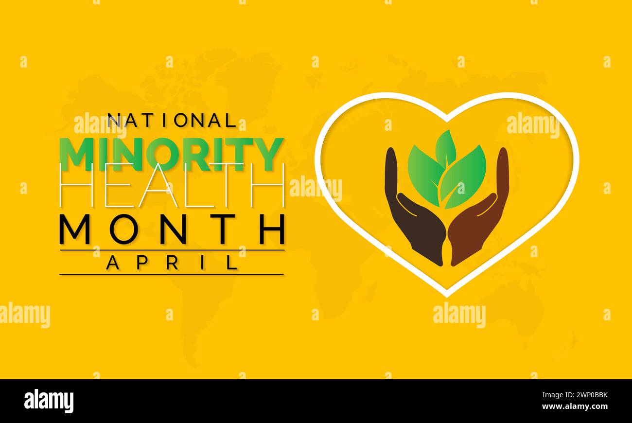 National Minority Health Month Observed every year of April, Vector ...