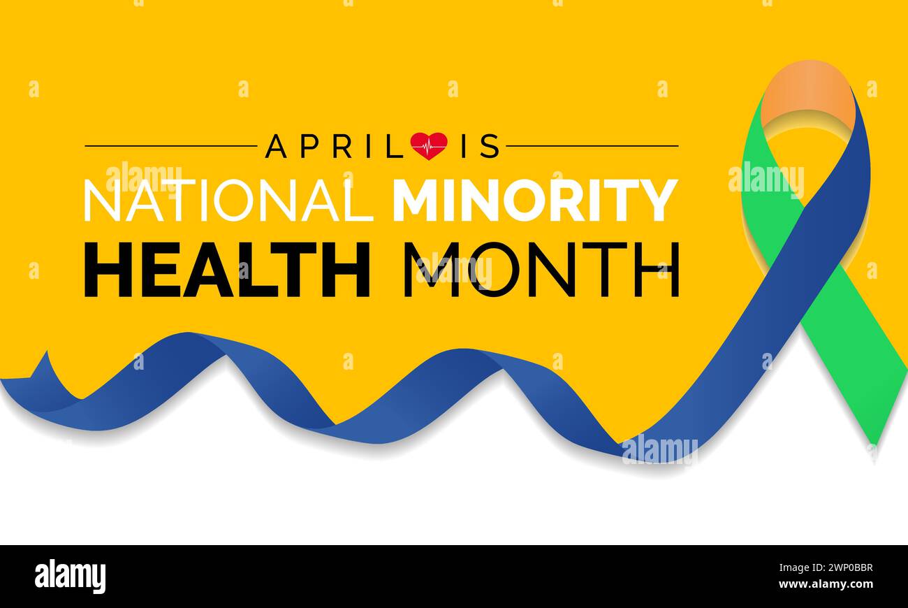National Minority Health Month Observed every year of April, Vector ...