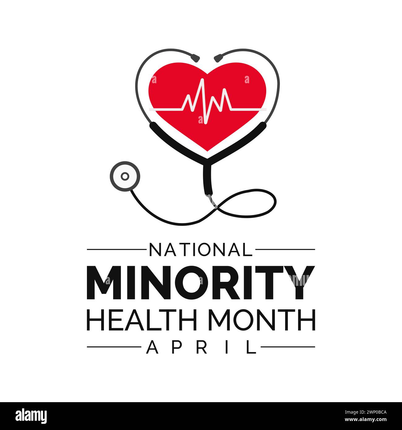 National Minority Health Month Observed every year of April, Vector ...