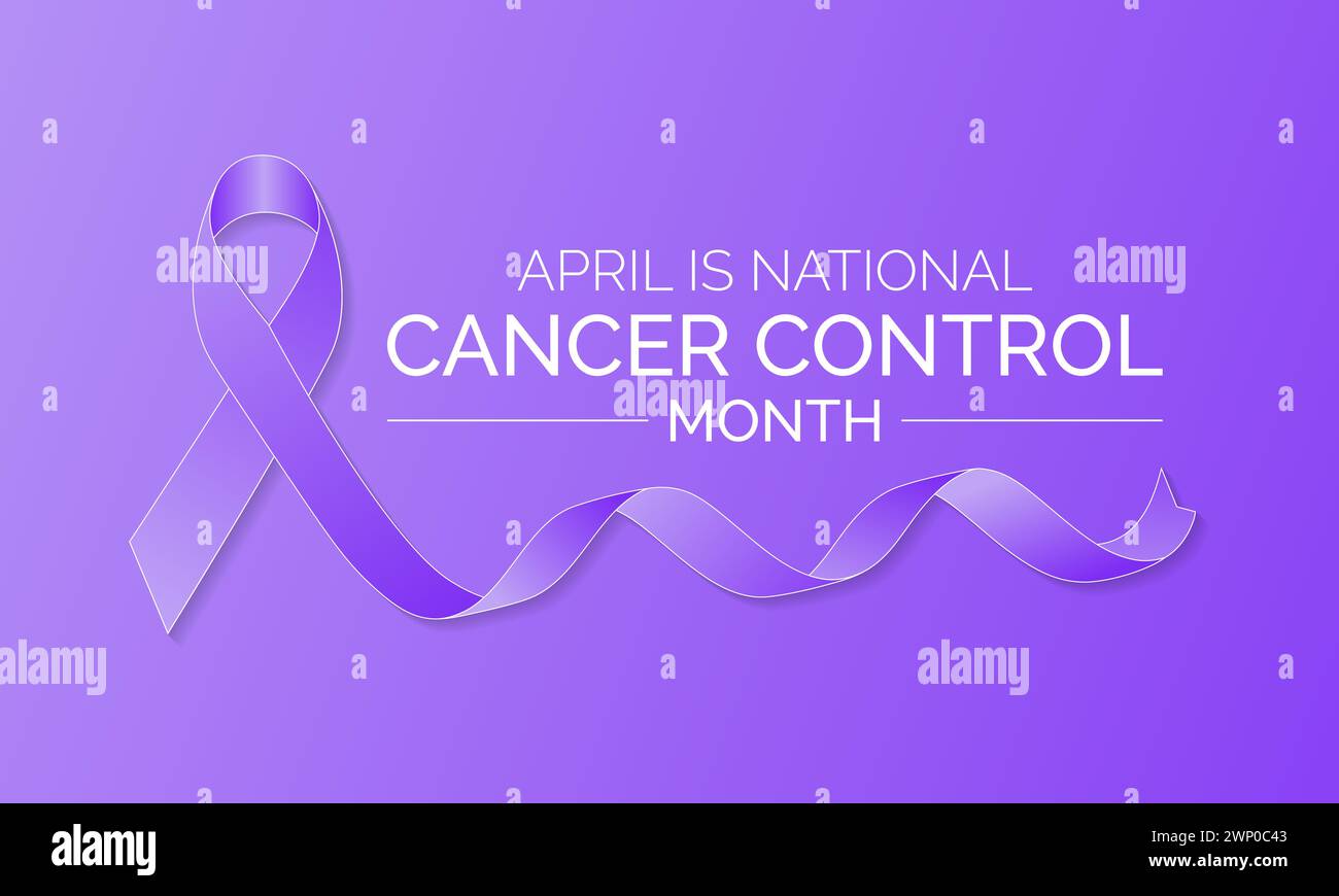 National Cancer Control Month Observed every year of April, Vector ...