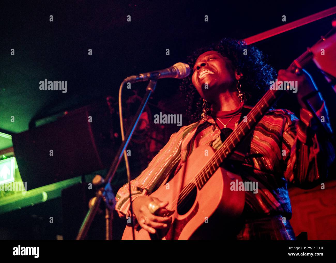 London, United Kingdom. 4th March 2024. Jazz artist Melissa James plays ...