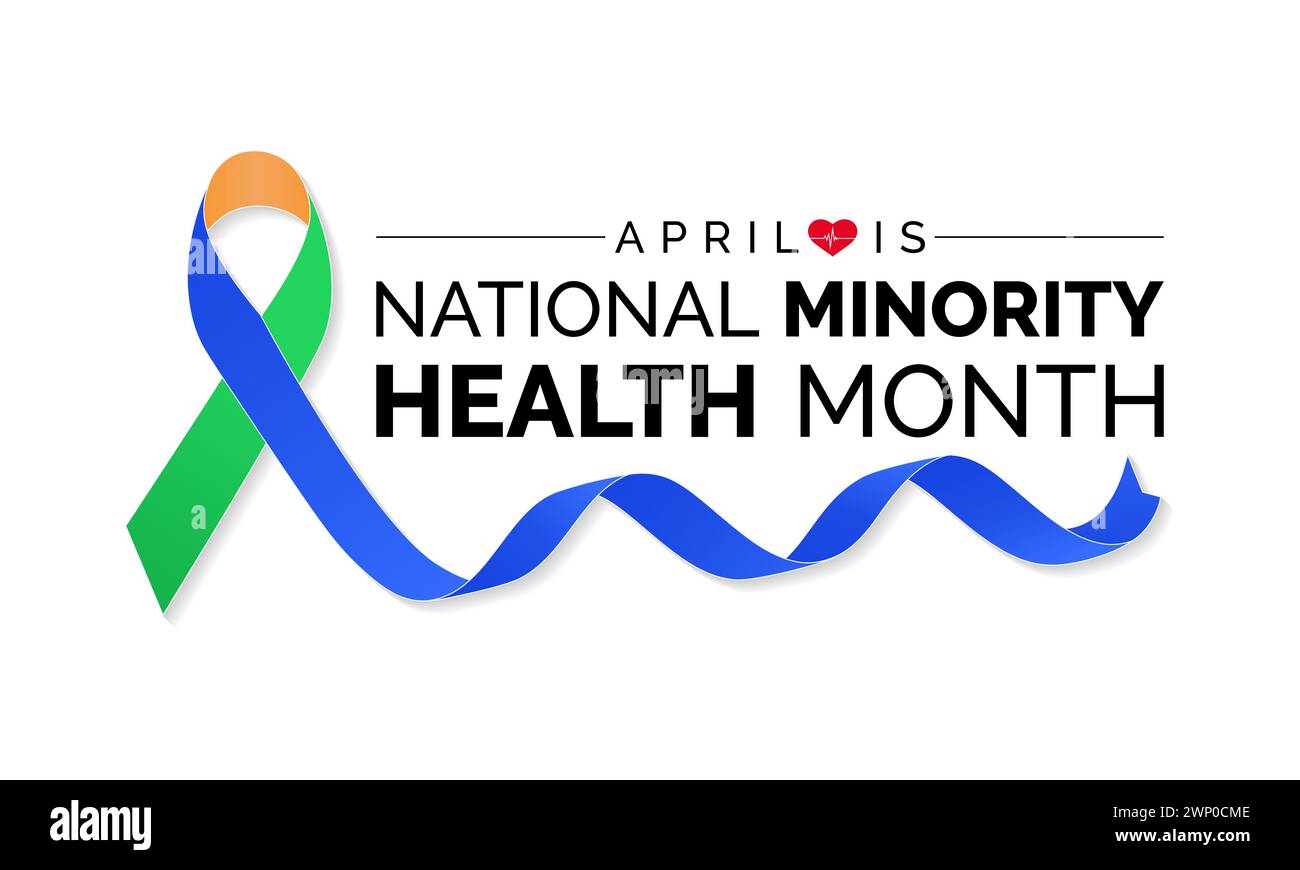 National Minority Health Month Observed every year of April, Vector ...