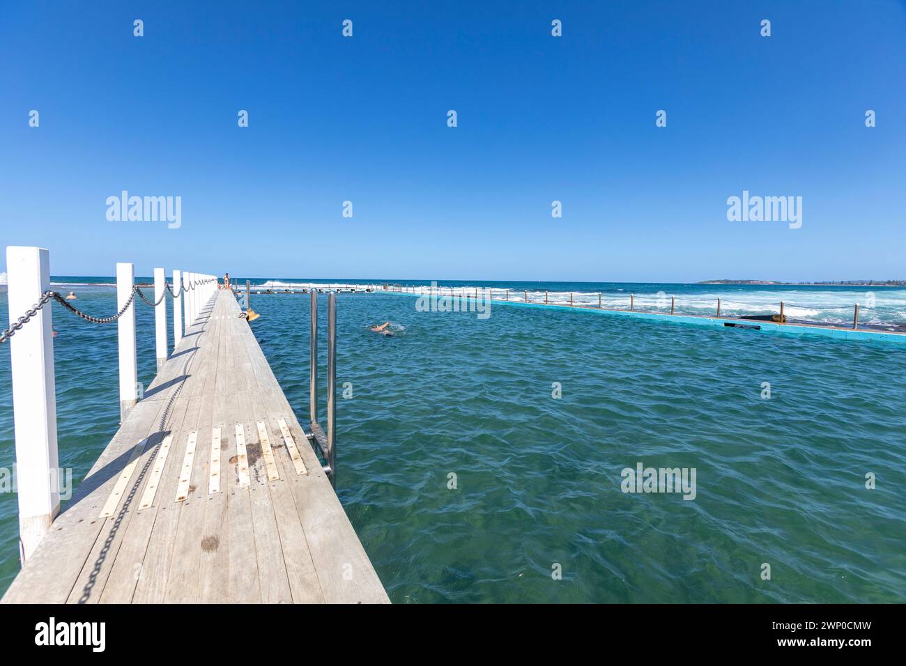 Sydney, Australia, Narrabeen beach and its famous ocean pool rockpool ...