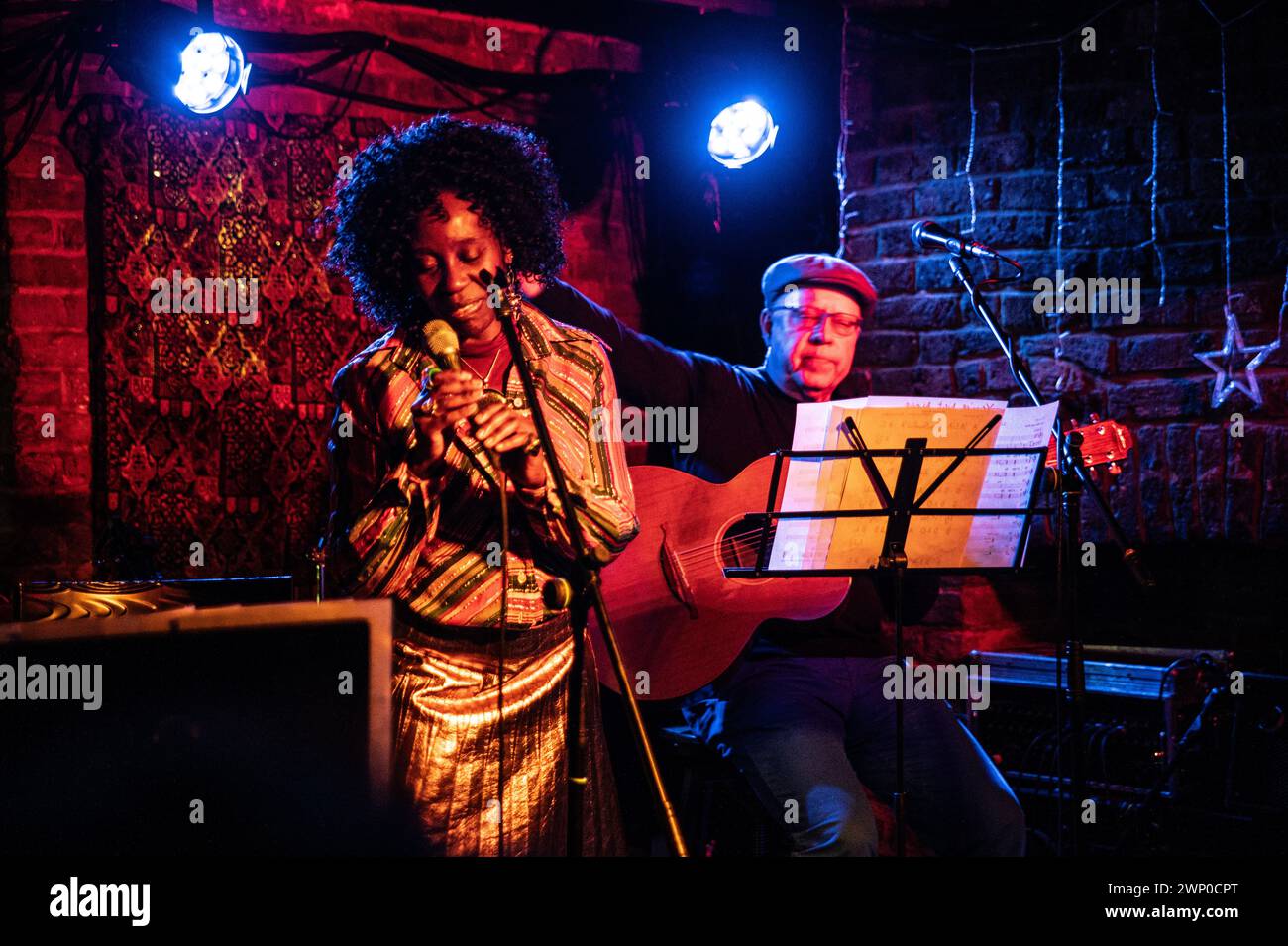 London, United Kingdom. 4th March 2024. Jazz artist Melissa James plays ...