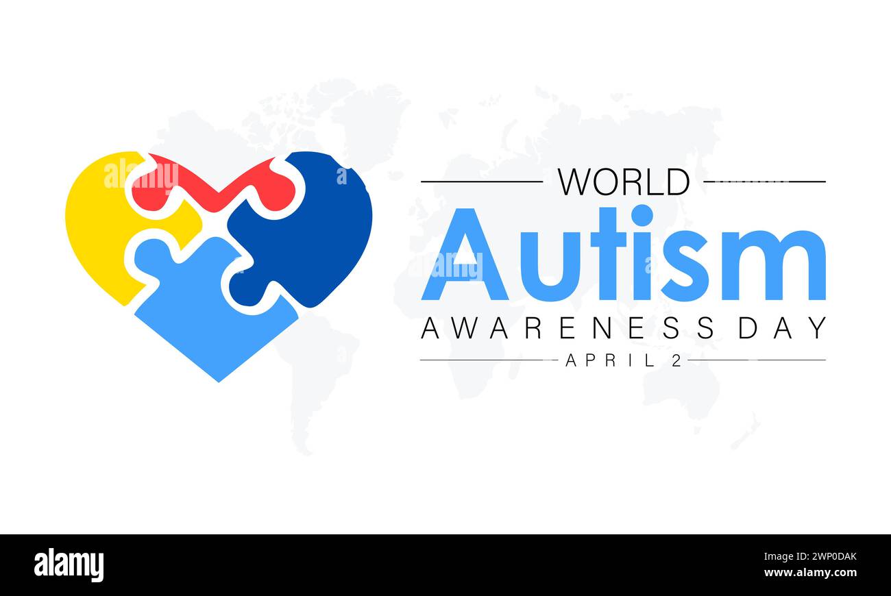 National Autism Awareness Month Observed every year of April, Vector ...