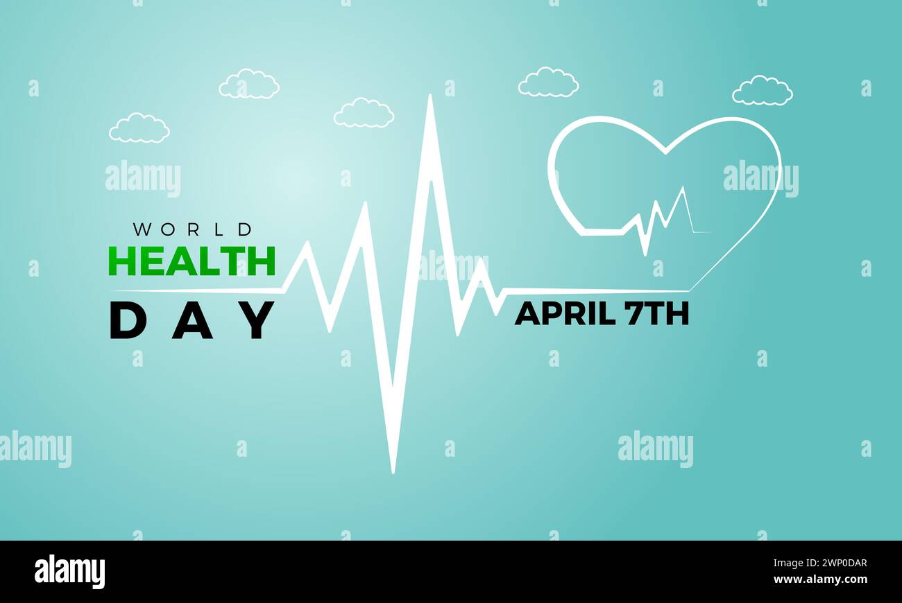 World Health Day Observed every year of April 7, Vector banner, flyer ...