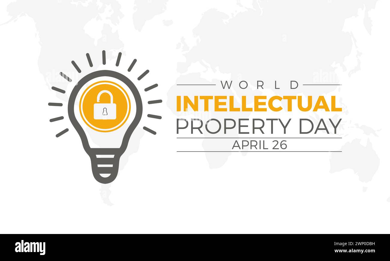 World Intellectual Property Day Observed every year of April 26, Vector ...