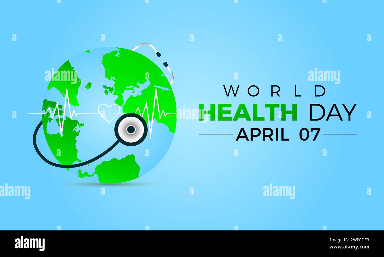 World Health Day Observed every year of April 7, Vector banner, flyer ...