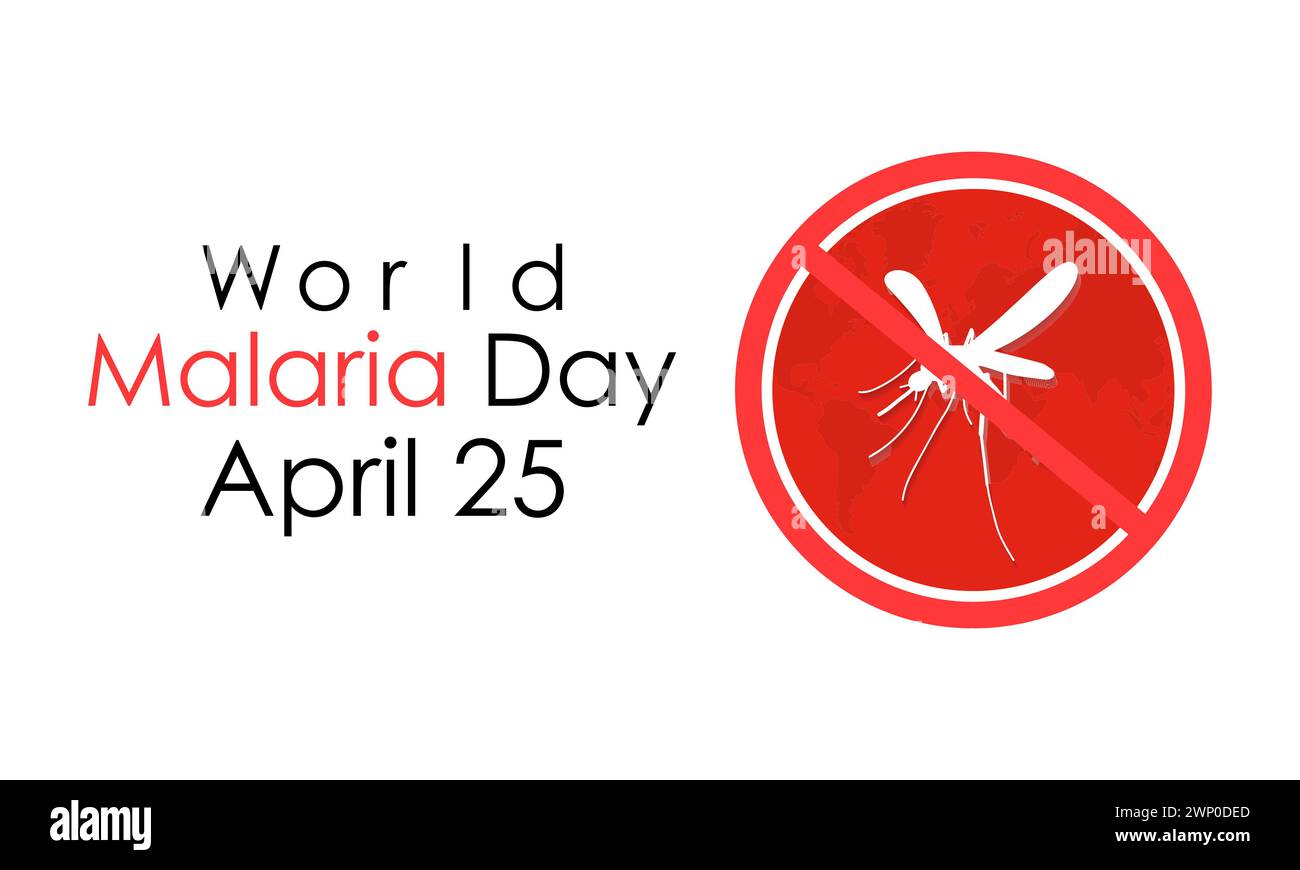 World Malaria Day Observed every year of April 25, Vector banner, flyer ...