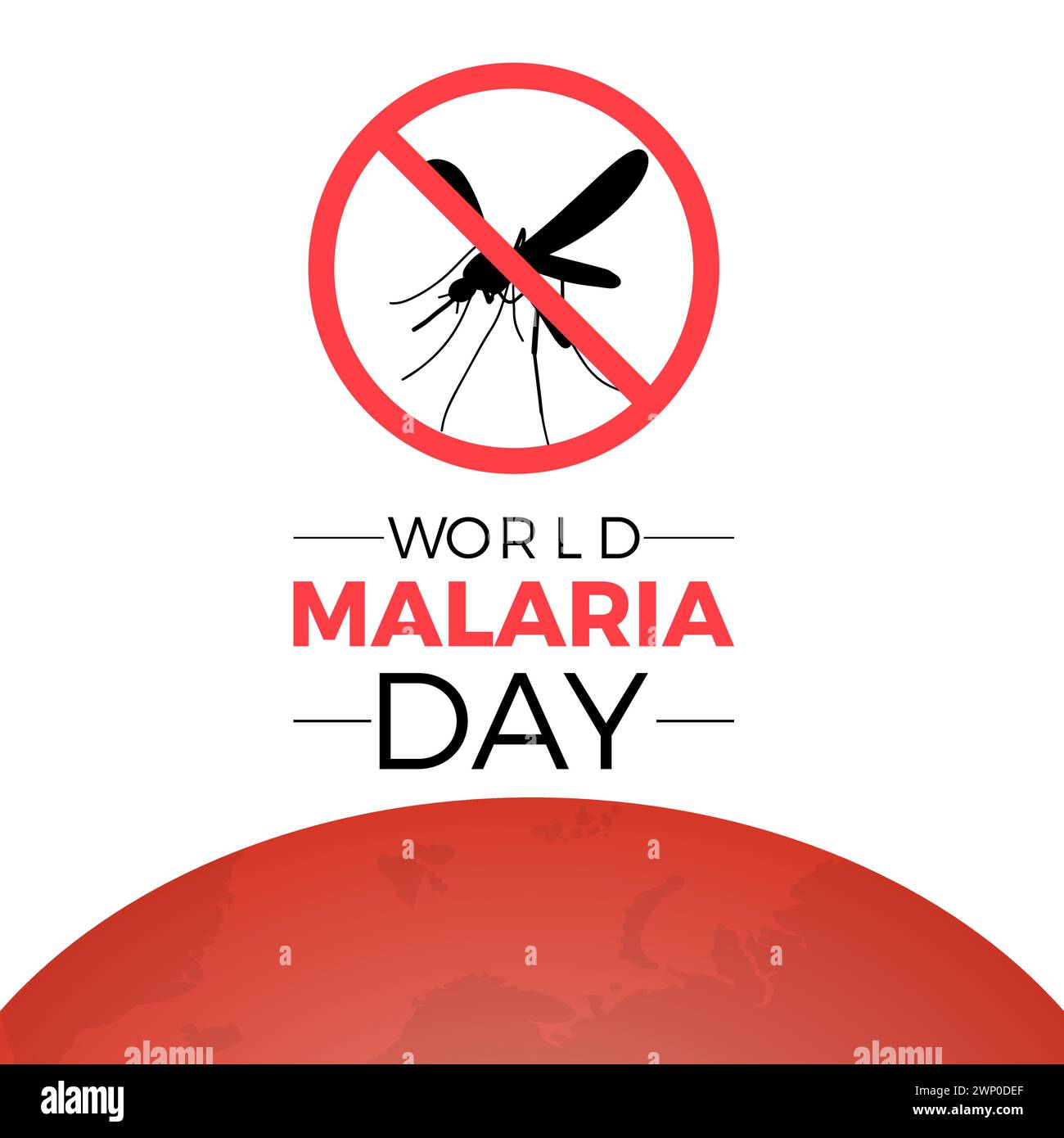 World Malaria Day Observed every year of April 25, Vector banner, flyer ...