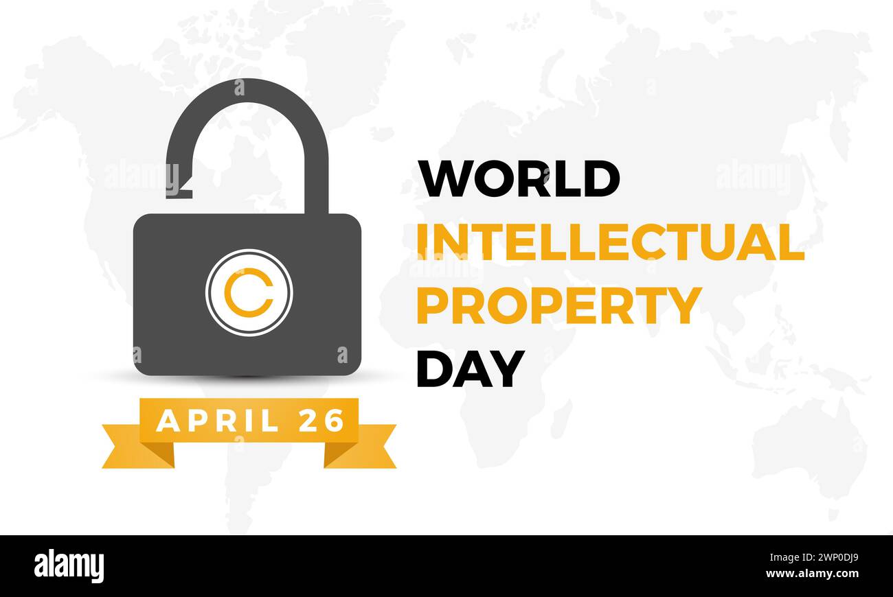 World Intellectual Property Day Observed every year of April 26, Vector ...