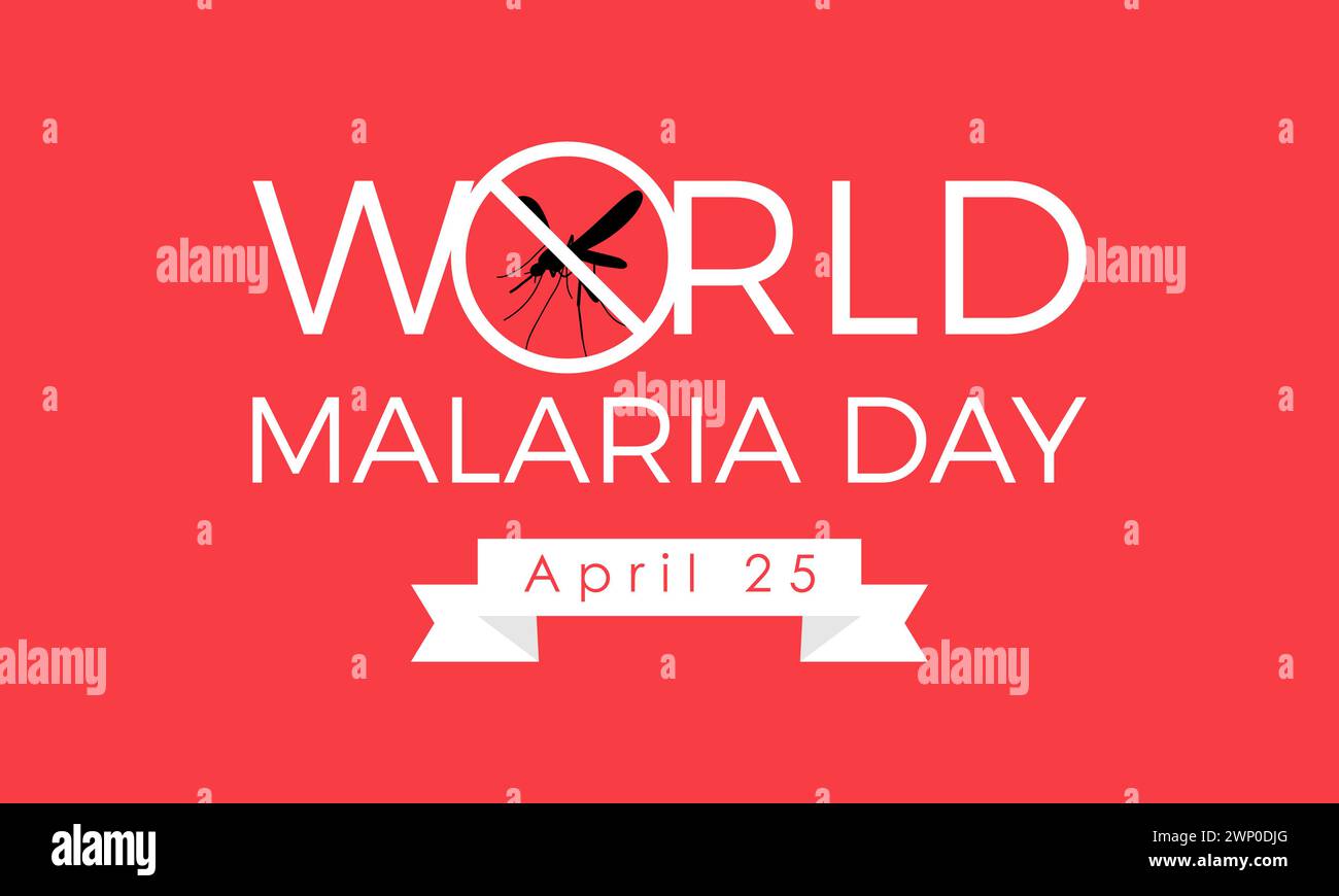 World Malaria Day Observed every year of April 25, Vector banner, flyer ...