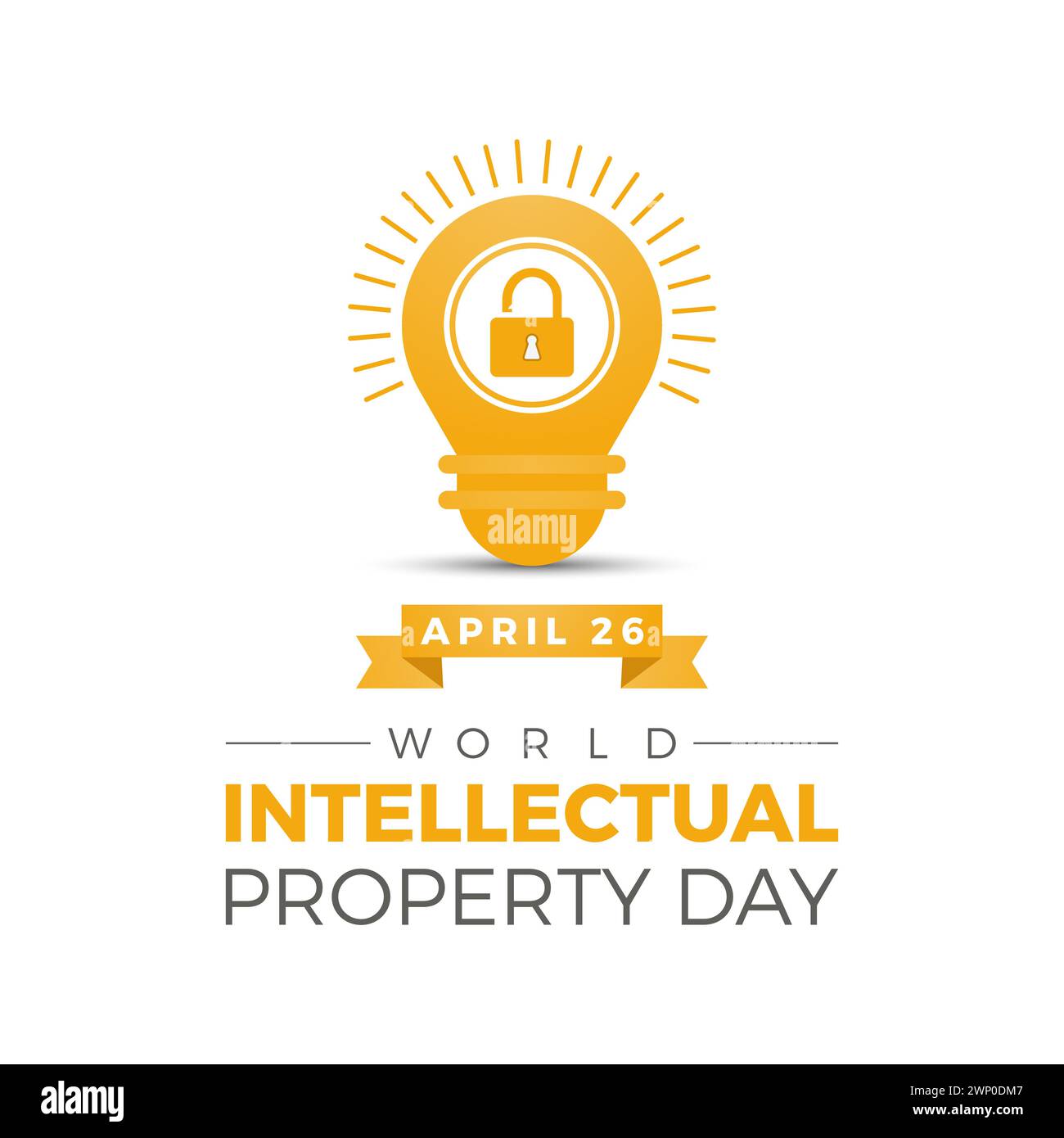 World Intellectual Property Day Observed every year of April 26, Vector ...