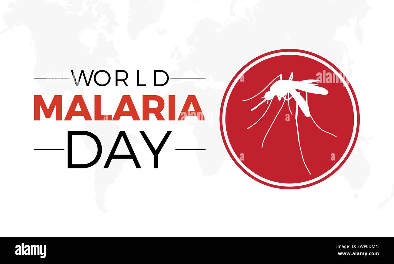 World Malaria Day Observed every year of April 25, Vector banner, flyer ...