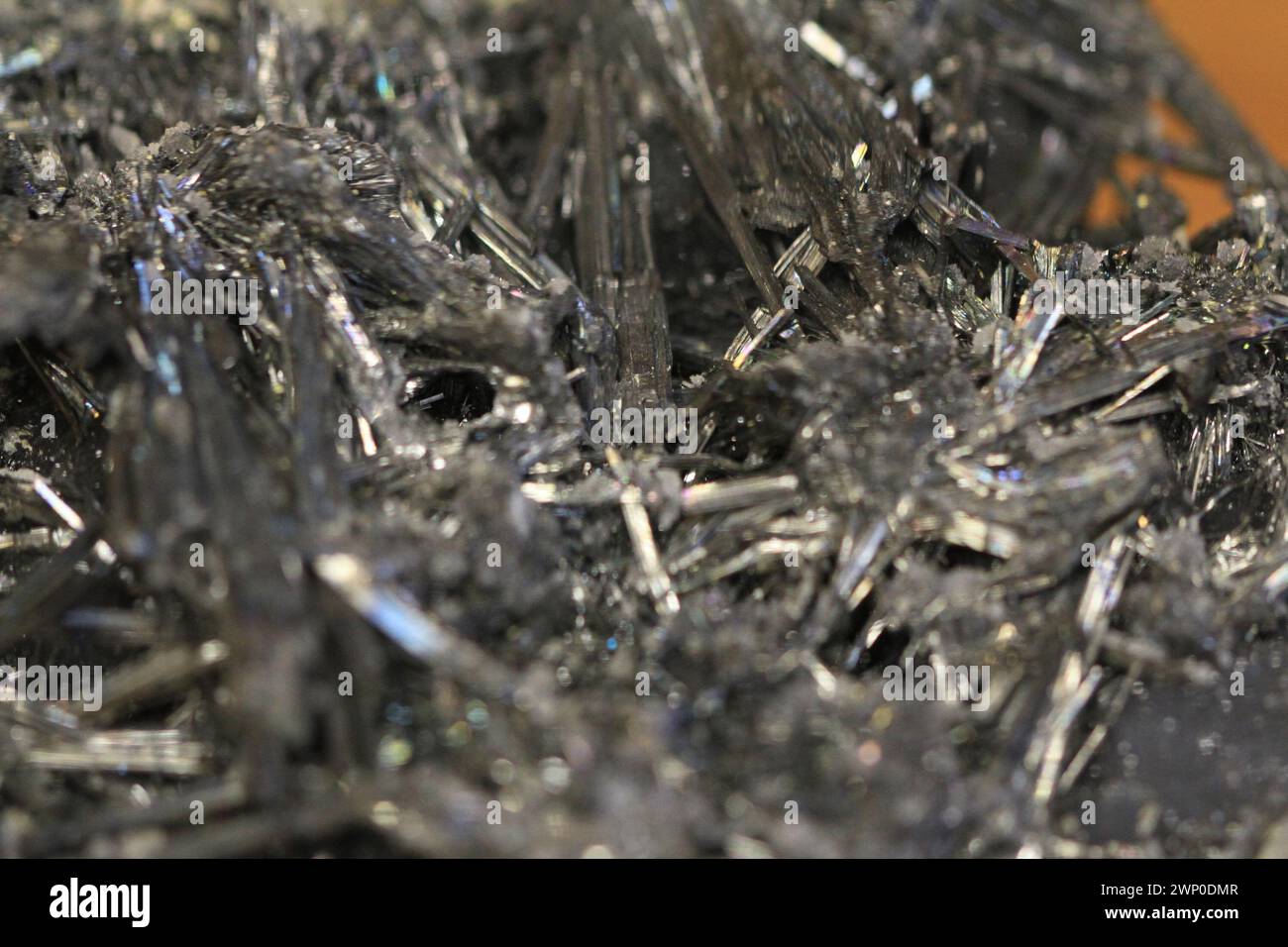antimonite mineral texture as very nice natural background Stock Photo ...
