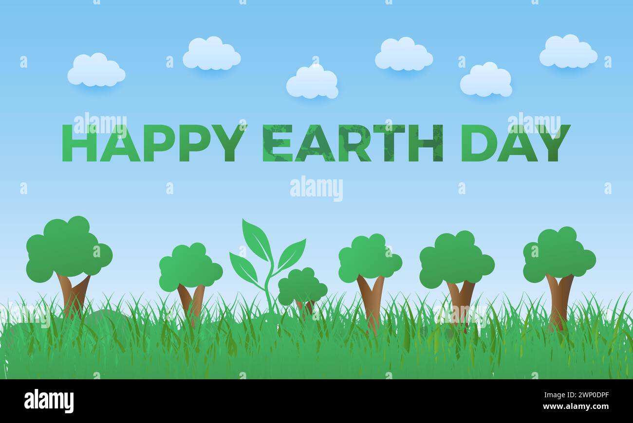 Earth Day Celebrated every year of April 22, Vector banner, flyer ...