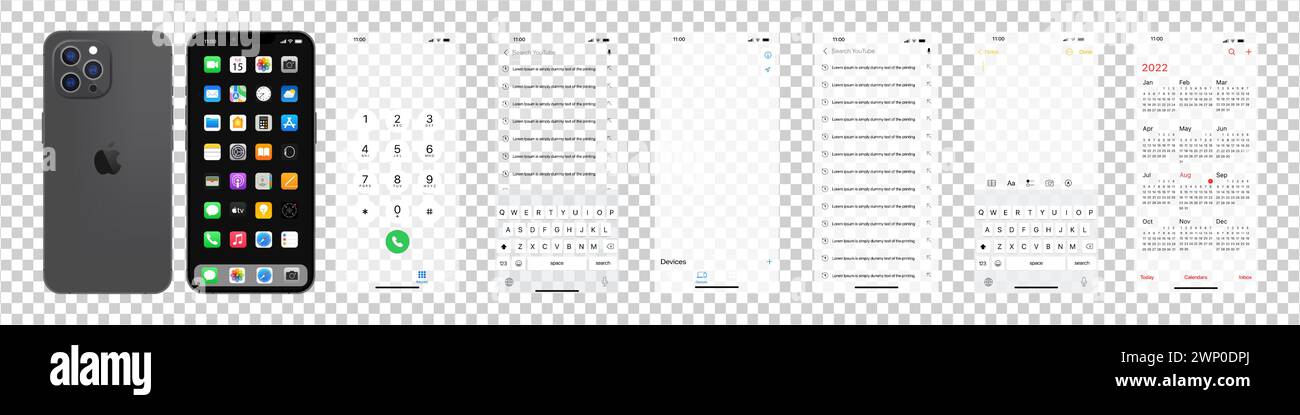 Iphone 15. Apple mockup. Apple interface. Apple apps. Phone navigation ...