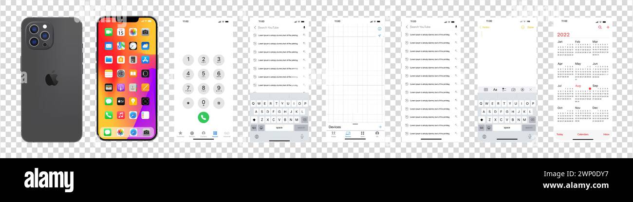 Iphone 15. Apple mockup. Apple interface. Apple apps. Phone navigation ...