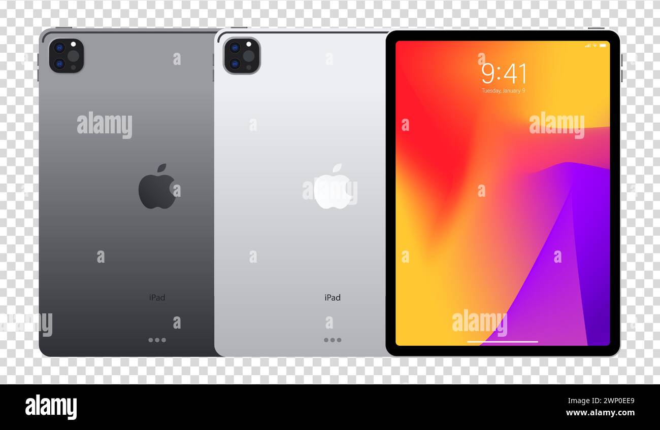 Apple iPad. Ipad Mini, Air, Pro 2021. Screen ipad front, back side ipa ...