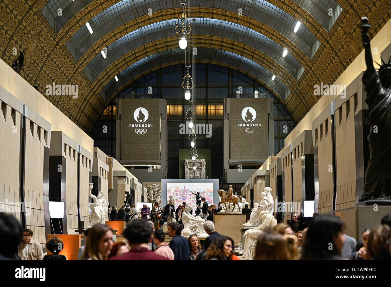 Paris, France. 04th Mar, 2024. Atmosphere illustration at the unveiling ...